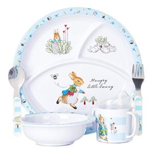 beatrix potter peter rabbit 5 piece melamine dinnerware set