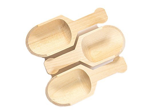 Perfect Stix Scoop 3-20 Mini Wooden Scoops, 0.25" Height, 0.25" Width, 3" Length (Pack of 20)