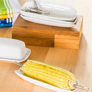 BIA Cordon Bleu 9" Corn Dish, Set of 4, White