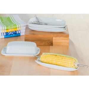 BIA Cordon Bleu 9" Corn Dish, Set of 4, White