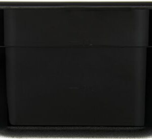 Carlisle FoodService Products 3068403 Plastic Food Pan, 1/6 Size, 4 Inches Deep, Black (Pack of 6)