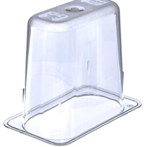 Carlisle FoodService Products 3068807 Plastic Food Pan, 1/9 Size, 6 Inches Deep, Clear (Pack of 6)