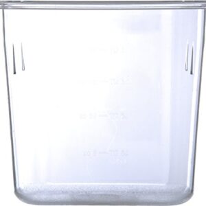 Carlisle FoodService Products 3068807 Plastic Food Pan, 1/9 Size, 6 Inches Deep, Clear (Pack of 6)