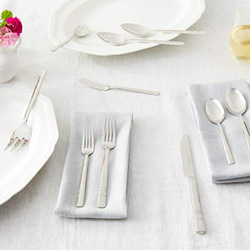 HENCKELS Flatware Set, 65-pc, Clear