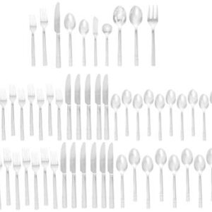 HENCKELS Flatware Set, 65-pc, Clear