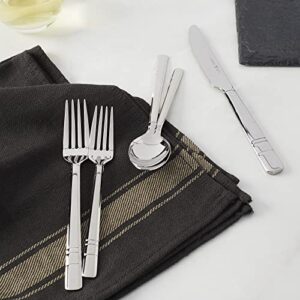 HENCKELS Flatware Set, 65-pc, Clear