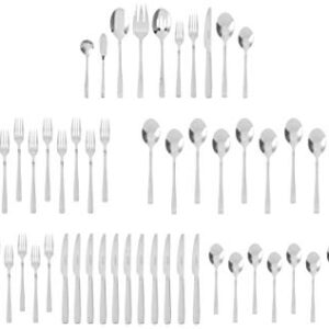 HENCKELS Lani Flatware Set, 65-Piece, silver like finish