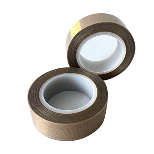 PTFE Fabric Tape | PTFE Vacuum Machine Sealing Tape with Adhesive Made by Saint Gobain SG25 03 Pack of 2