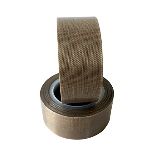 PTFE Fabric Tape | PTFE Vacuum Machine Sealing Tape with Adhesive Made by Saint Gobain SG25 03 Pack of 2