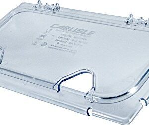 Carlisle FoodService Products CM10279Z07 Coldmaster EZ Access Lid with Notch, 1/3 Size, 0.9" Height, 13" Width, 7" Length, Polycarbonate (PC), Clear (Pack of 2)