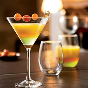 Luminarc Cachet 10 Ounce Martini 4-Piece Set, 4 Count (Pack of 1), Clear