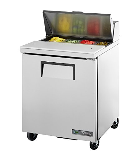 True TSSU-27-08-HC Commercial Cold Food Prep Table with Hydrocarbon Refrigerant, 36.75" Height, 30.125" Width, 27.625" Length