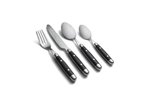 cambridge silversmiths 16 piece jubilee flatware set, black, first apartment, back to college