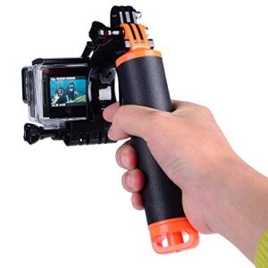 suptig trigger waterproof pistol shutter trigger kit floating hand grip for gopro hero 8 hero 7 hero 6 black gopro hero 5 hero 4 hero 3+ hero 3 hero+lcd yi action yi 4k yi 4k+ action sjcam cameras