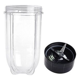 replacement cross blade + 16oz cup set for magic bullet, replacement parts compatible with 250 w magic bullet mb1001 blender