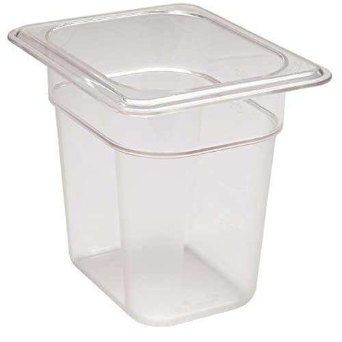 Cambro 86CW135 Camwear 1/8 Size Clear Food Pan - 6" Deep (1.25QT)