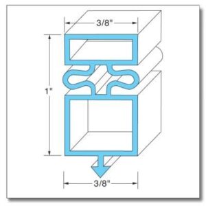 true 810862 black narrow gasket