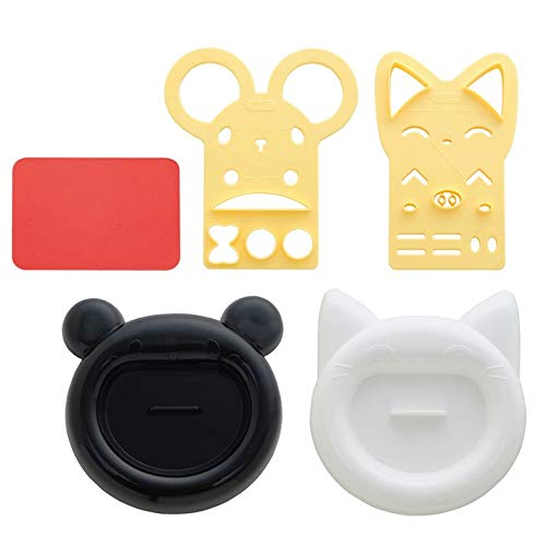 Arnest My Form Rice Press Mold 2pcs (Cat, Panda) & Food Press Cutter for Decoration (76924)