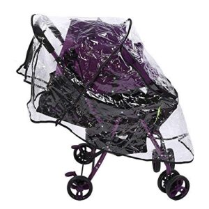 fdit clear baby stroller rain cover pvc universal waterproof ventilation windproof dust weather shield umbrella pram cover accessory