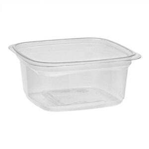 pactiv pwp pet square deli container clear, 12 oz. | 960/case