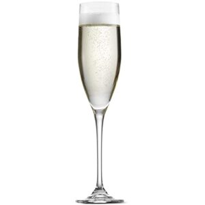 Godinger Champagne Glasses, Stemmed Champagne Flutes, Champagne Glass, European Made - 8oz, Set of 2