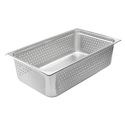 Winco SPJH-106PF S/S Full Size x 6"D Perforated Food Pan