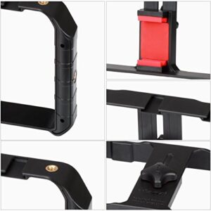 Ulanzi U Rig Pro Video Rig for iPhone, Phone Stabilizer Rig w Triple Cold Shoe Mount,Phone Tripod Mount for iPhone 11 Pro Max XS Max X 8 7 6 plus OnePlus 7 Pro Samsung Google Pixel Vlogging Filmmaking