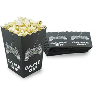 100 Pack Mini Paper Popcorn Boxes, Themed Video Game Party Decorations for Treats, Snacks (3.3 x 5.5 in)