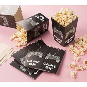 100 Pack Mini Paper Popcorn Boxes, Themed Video Game Party Decorations for Treats, Snacks (3.3 x 5.5 in)