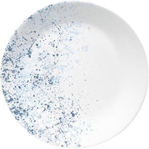 Corelle Vitrelle 18-Piece Service for 6 Dinnerware Set, Triple Layer Glass and Chip Resistant, Lightweight Round Plates and Bowls Set, Indigo Speckle