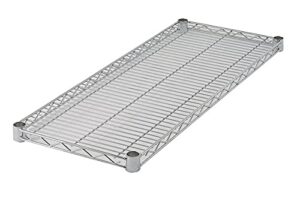 commercial chrome wire shelving 24 x 36 (2 shelves) - nsf