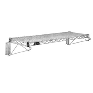 commercial chrome wire shelving wall shelf 14 x 36 - nsf