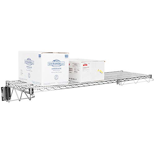 Commercial Chrome Wire Shelving Wall Shelf 18 x 48 - NSF