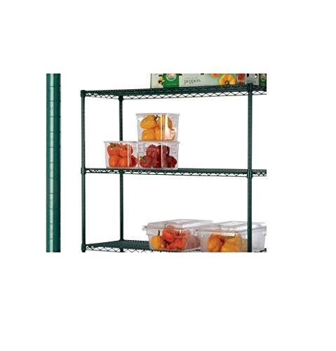 Commercial Epoxy Green Coated Wire Shelf Shelving Posts 74" - 4 Posts