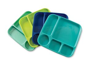 nordic ware meal trays, set of 4, coastal colors