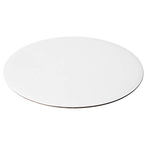 [25pcs] 12" White Cakeboard Round,Disposable Cake Circle Base Boards Cake Plate Platter 12 inch,Pack of 25