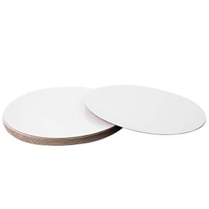 [25pcs] 12" White Cakeboard Round,Disposable Cake Circle Base Boards Cake Plate Platter 12 inch,Pack of 25