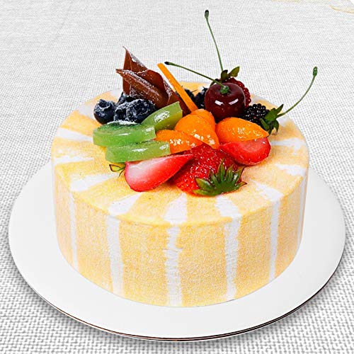 [25pcs] 12" White Cakeboard Round,Disposable Cake Circle Base Boards Cake Plate Platter 12 inch,Pack of 25