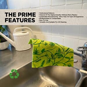 Wettex The Original 10 Pack Swedish Dishcloth for Kitchen - Eco Friendly Reusable Paper Towels - Assorted Dish Cloths for Washing Dishes