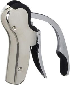 stainless steel wine opener compact vertical corkscrew wine bottle opener with foil cutter