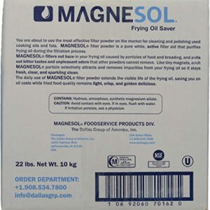 Magnesol Fryer Filter Powder | Dallas Group | Deep Fryer FryPowder | Save Fryer Oil, Extend Oil Life, Fry Oil Filtration, Variable Sizes (2x22lb)