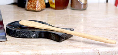 RADICALn Spoon Rest Handmade Marble Black Spatula Fork Ladle Utensil Rest Keeper - Cooking Spoon Organizer - Stove Top Chef Kitchen Tool Spoon Holder