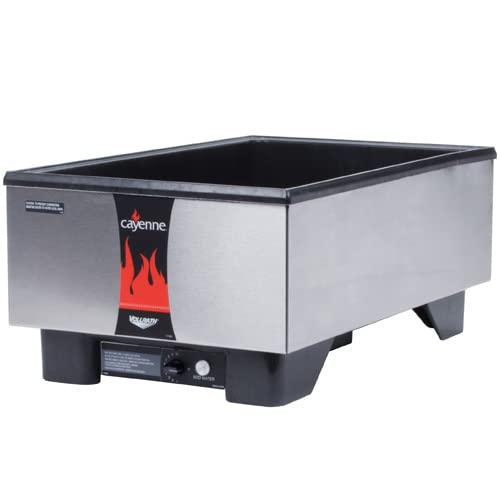 Vollrath 71001 Cayenne Model 1001 Countertop Hot Food Merch Warmer with Stainless Steel Ext