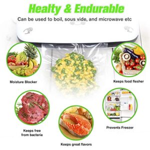 TashiLiving 11 x 50' - 2 Rolls Vacuum sealer Bags for Food Saver, 4mil BPA-Free, Freezer, Sous Vide Bags