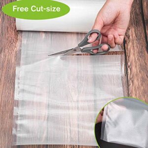 TashiLiving 11 x 50' - 2 Rolls Vacuum sealer Bags for Food Saver, 4mil BPA-Free, Freezer, Sous Vide Bags