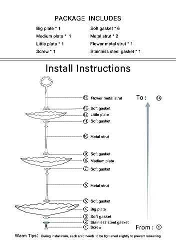 Sumerflos 3 Tier Porcelain Cupcake Stand, Tiered Serving Cake Stand, Square White Embossed Dessert Stand, Weddings Parties Pastry Serving Tray