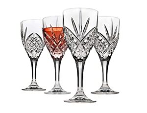 godinger wine glasses goblets, shatterproof and reusable acrylic - dublin collection, set of 4