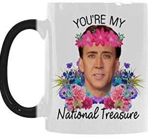 SCSF You're My National Treasure Morphing Coffee Mugs Heat Reveal Color Change Mug Christmas Mug For Men11 Ounces