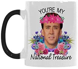 SCSF You're My National Treasure Morphing Coffee Mugs Heat Reveal Color Change Mug Christmas Mug For Men11 Ounces