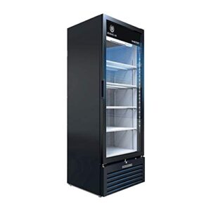 beverage-air mt23-1b marketeer glass door merchandiser - black - 15 cu. ft.